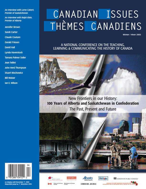 New Frontiers in our History: 100 Years of Alberta and Saskatchewan in ...